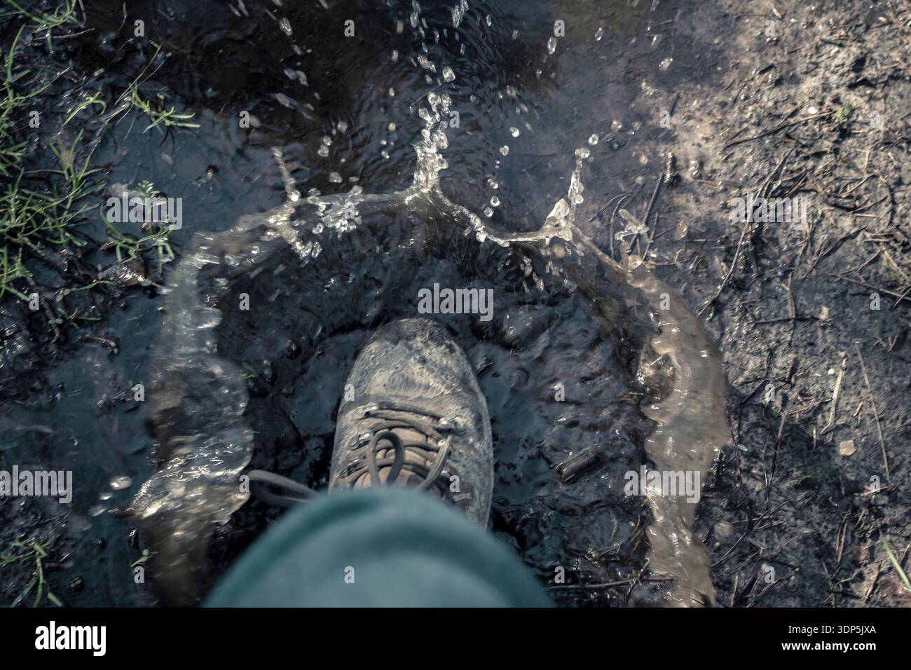 Stepping muddy water pool hi-res stock photography and images - Alamy
