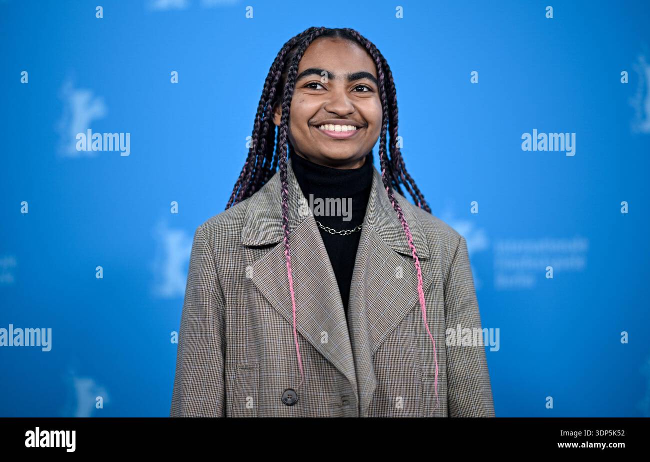 13 February 2026, Berlin: Actress Jasmine Elcock at the Berlinale ...