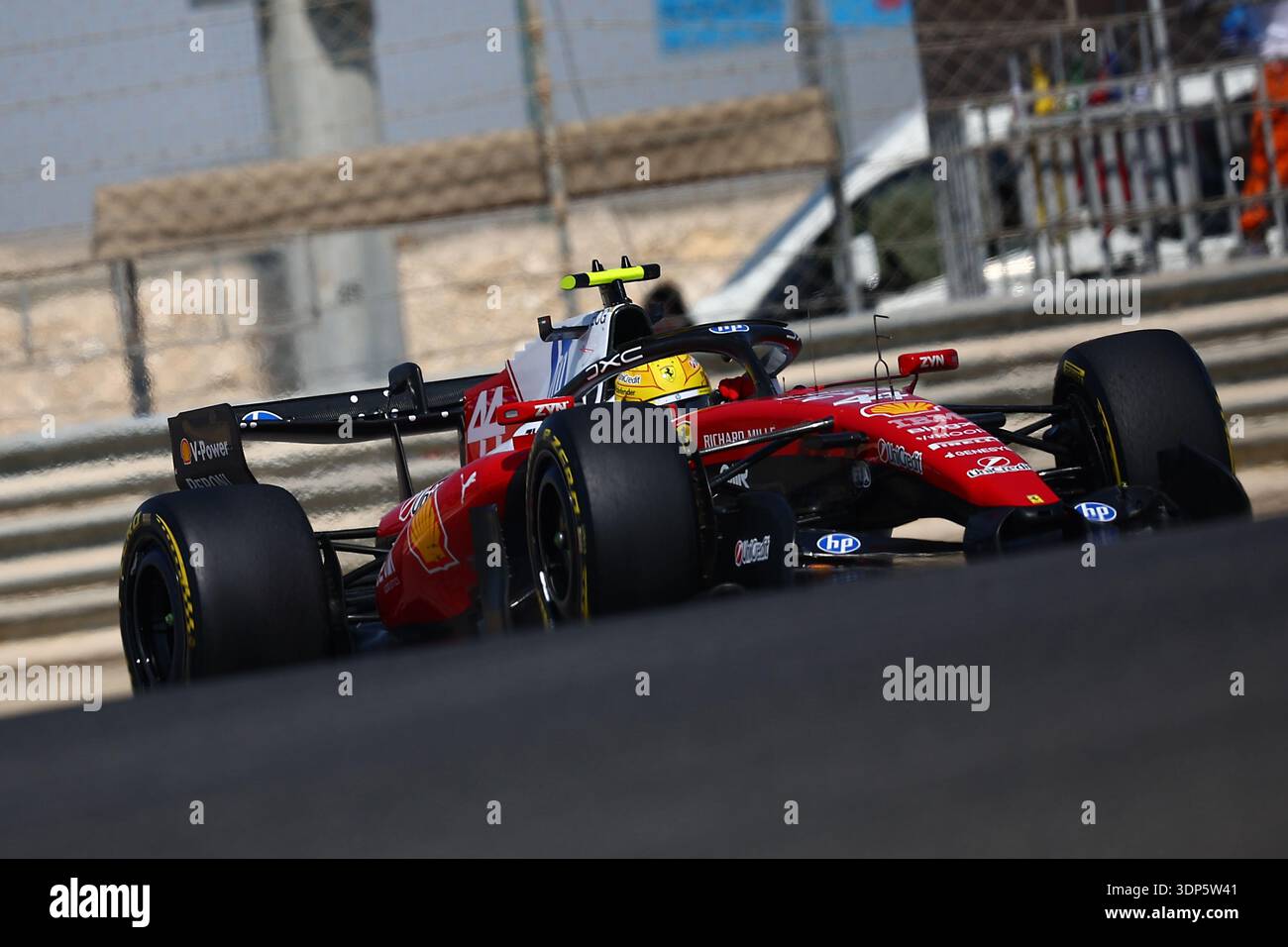 Lewis Hamilton of Scuderia Ferrari HP on track during Day 3 of Formula ...