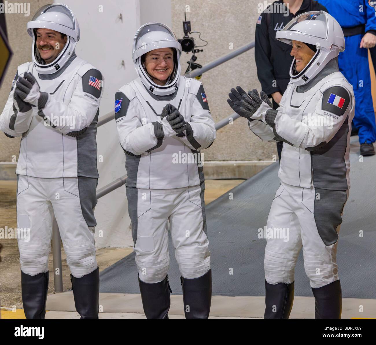 Photos of the NASA SpaceX Crew 12 Walkout Neil Armstrong O&C Building ...