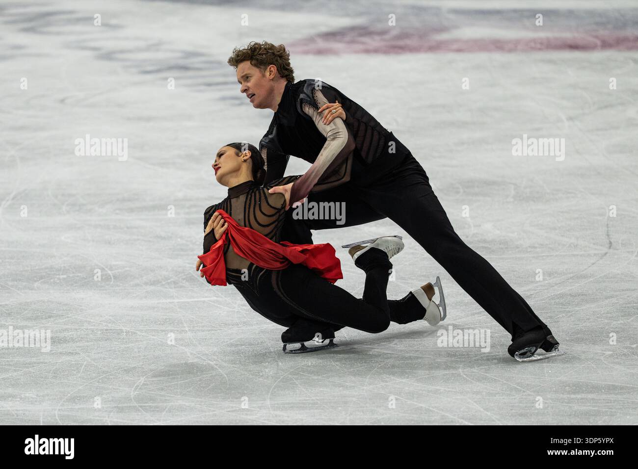 Madison Chock and Evan Bates of the United States perform during the ...