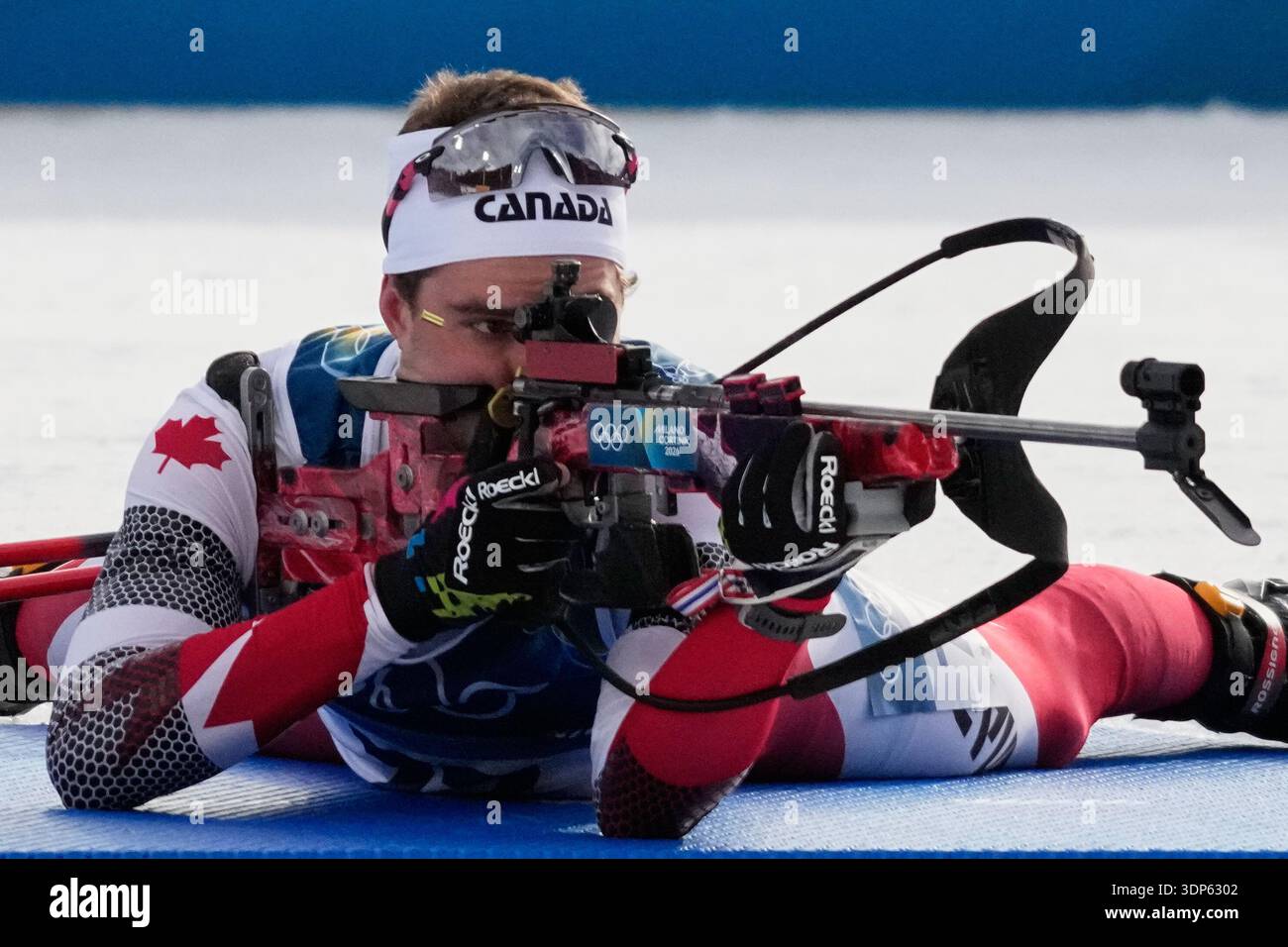 Adam Runnalls of Canada competes during the men's 10-kilometer sprint ...