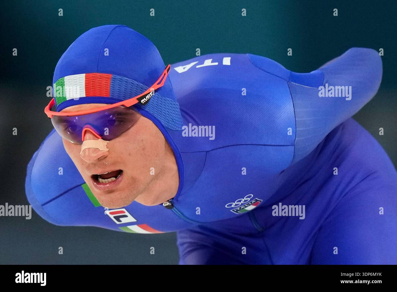 Riccardo Lorello of Italy competes in the men's 10,000 meters ...