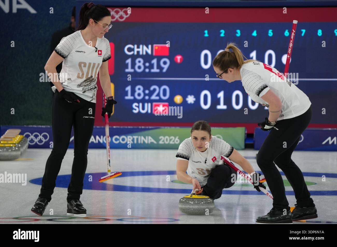 Switzerland's Selina Witschonke, Alina Paetz, and Carole Howald in ...