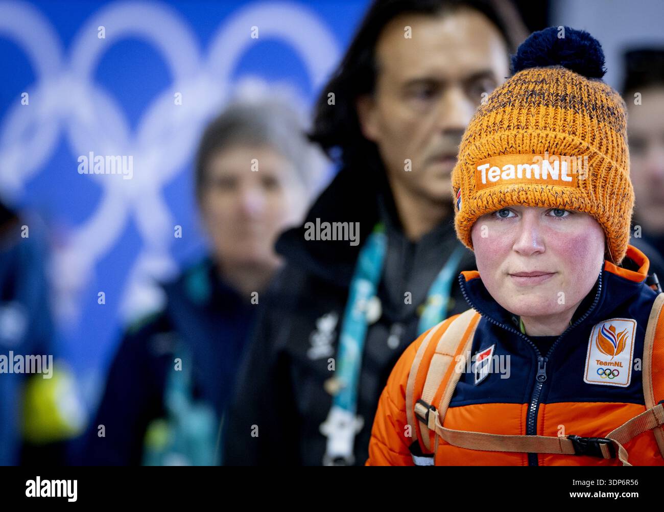 CORTINA D'AMPEZZO - Skeleton star Kimberley Bos during the first heat ...