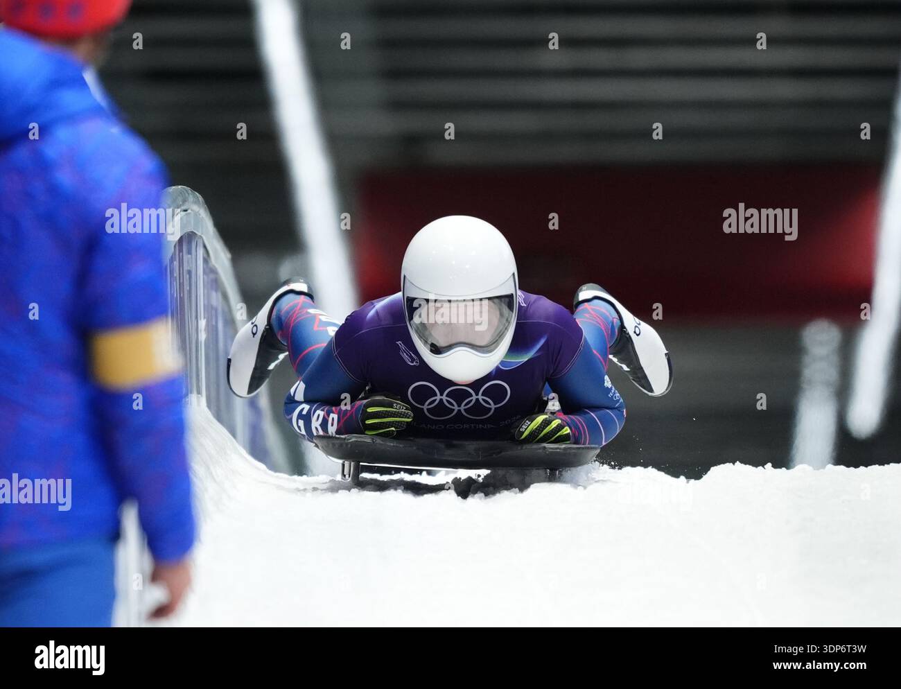 Great Britain's Amelia Coltman during heat one of the Women's Skeleton ...