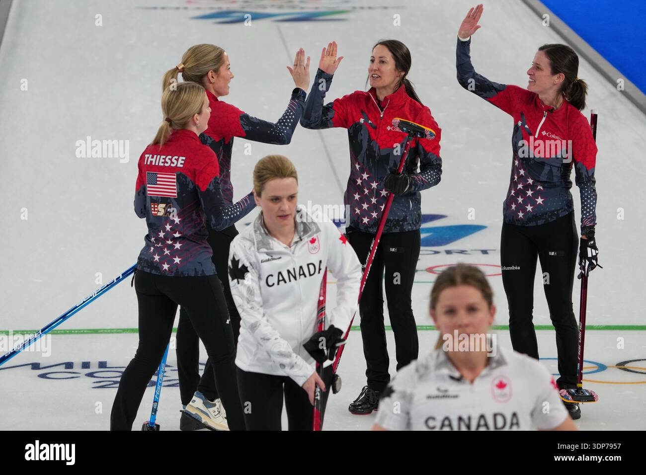 United States' Cory Thiesse, Taylor Anderson-Heide, Tabitha Peterson ...
