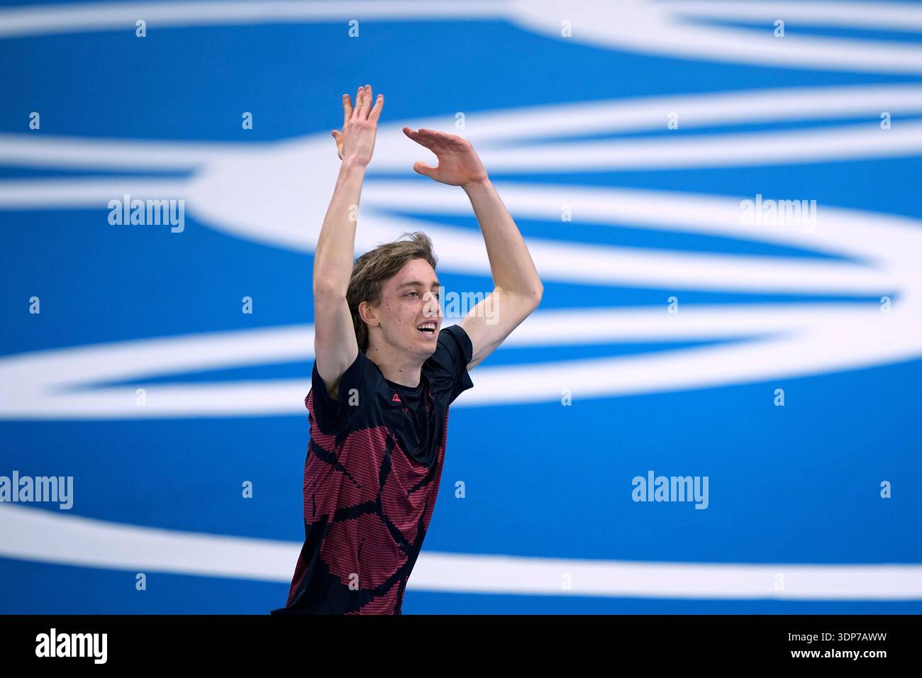 Metodej Jilek of Czechia celebrates winning the gold medal in the men's ...