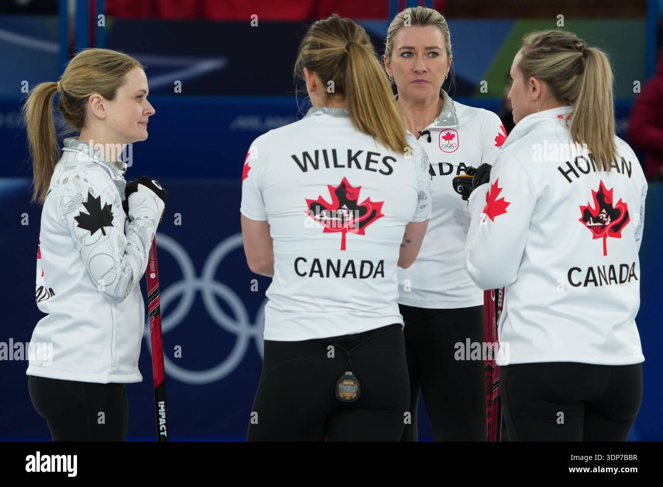 Canada's Rachel Homan, Sarah Wilkes, Tracy Fleury and Emma Miskew ...