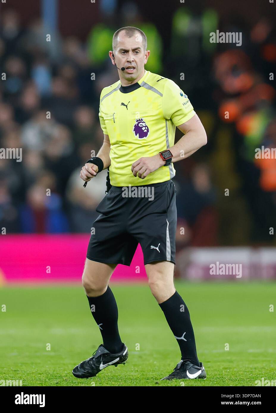 Referee Peter Bankes during the Premier League match at Villa Park ...