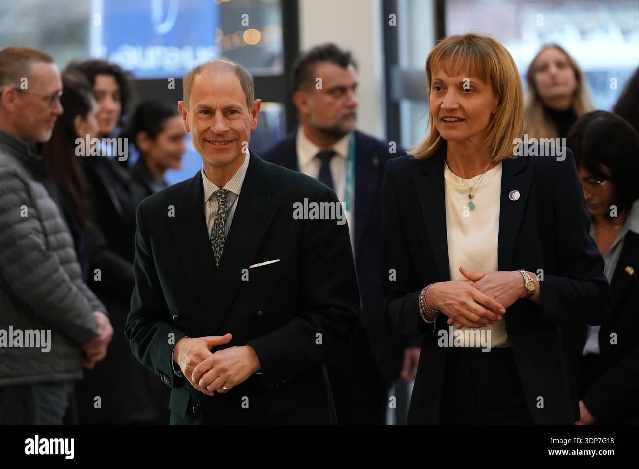 Britain's Prince Edward, Duke of Edinburgh, visits the association ...