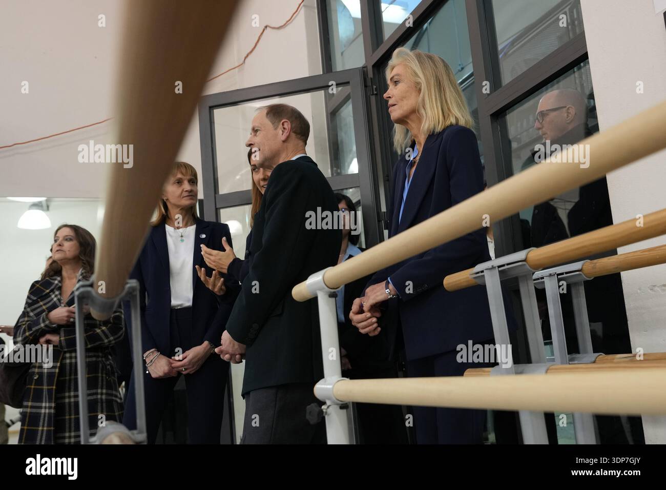 Britain's Prince Edward, Duke of Edinburgh, visits the association ...