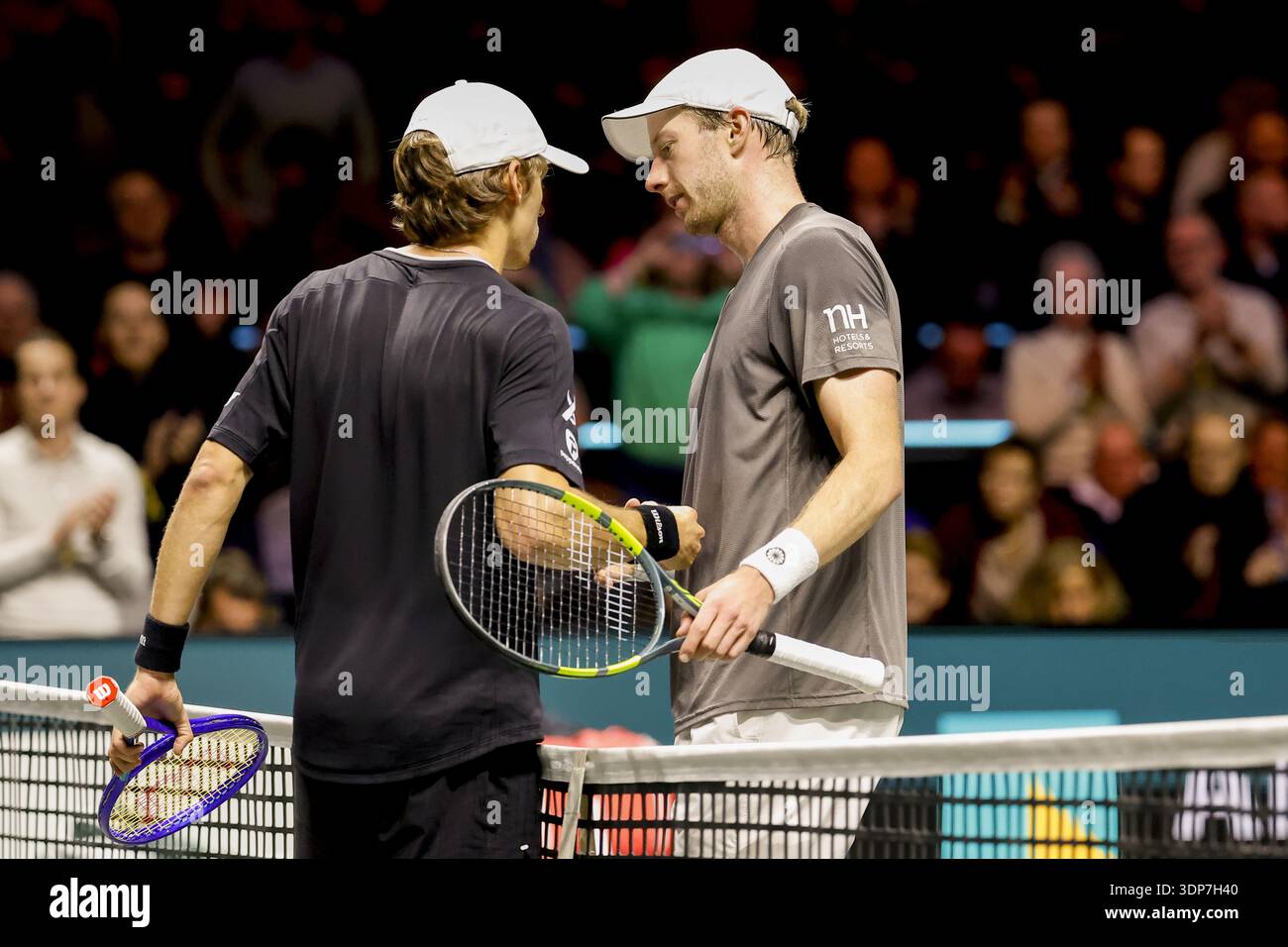 ROTTERDAM - Alex De Minaur and Botic van de Zandschulp during the ...