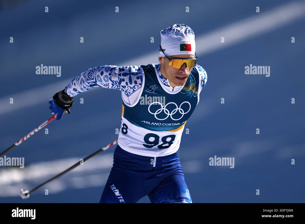 Jose Cabeca, of Portugal, competes in the cross country skiing men's ...
