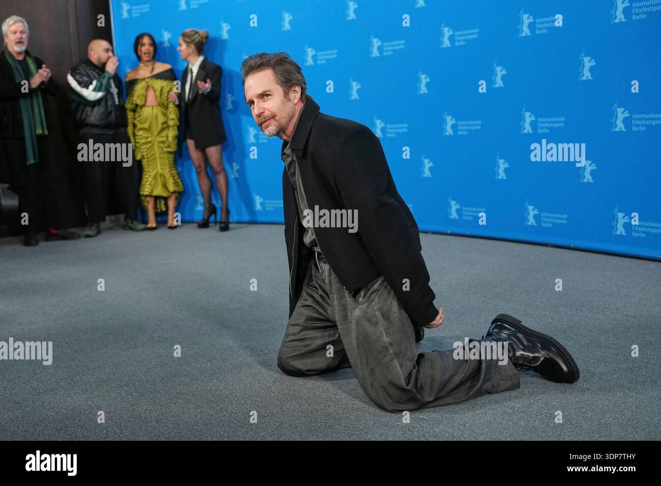 Sam Rockwell poses for photographers at the photo call for the film ...