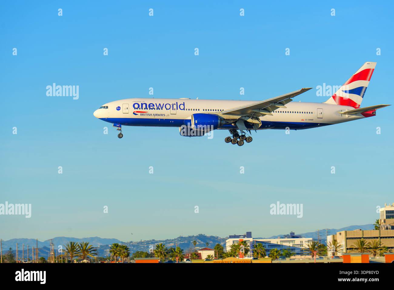 Los Angeles, California - January 12, 2026: British Airways Boeing 777 ...