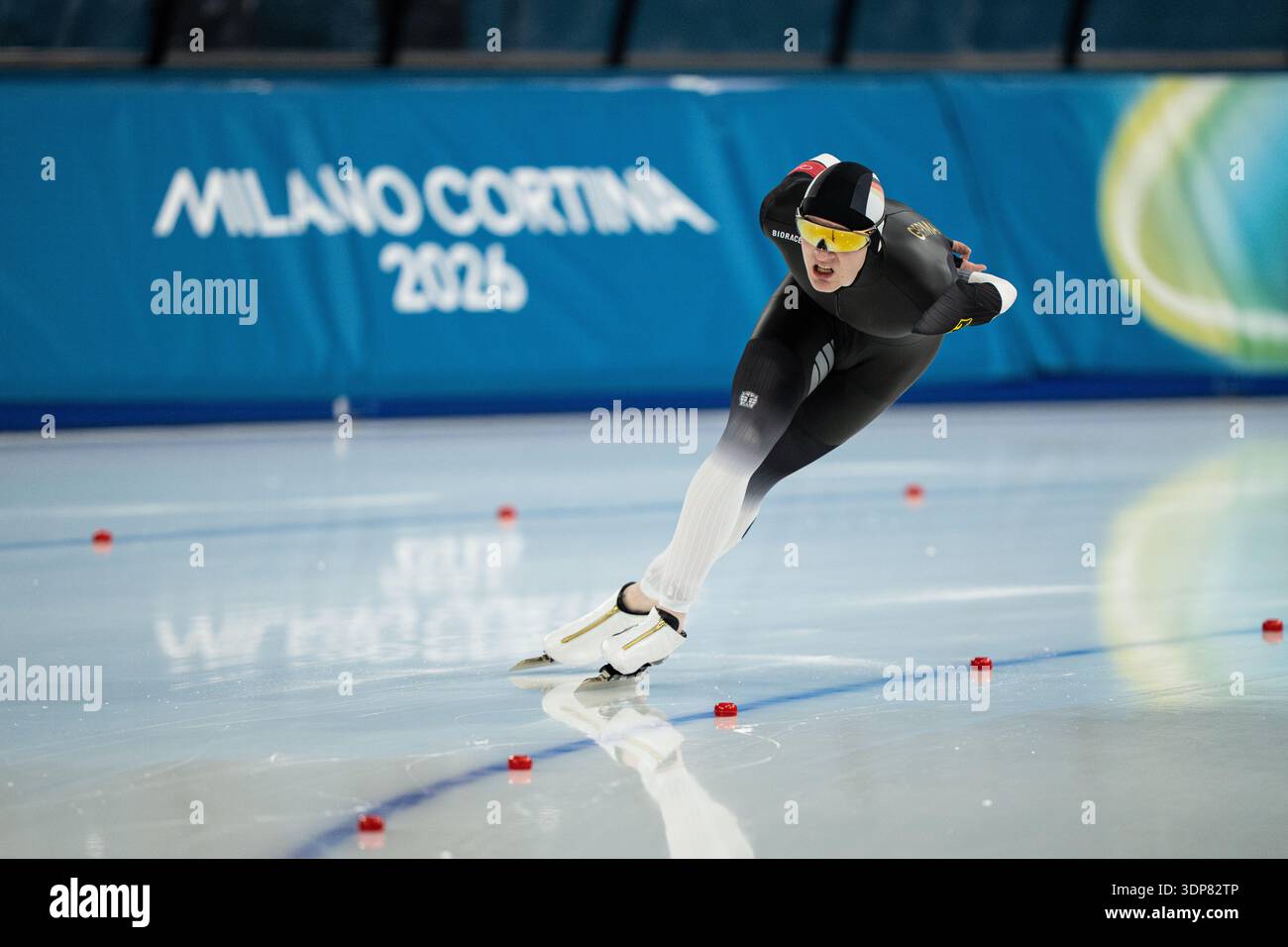 Gabriel Gross (1-O) of German competes during the Men’s 5000m Speed ...