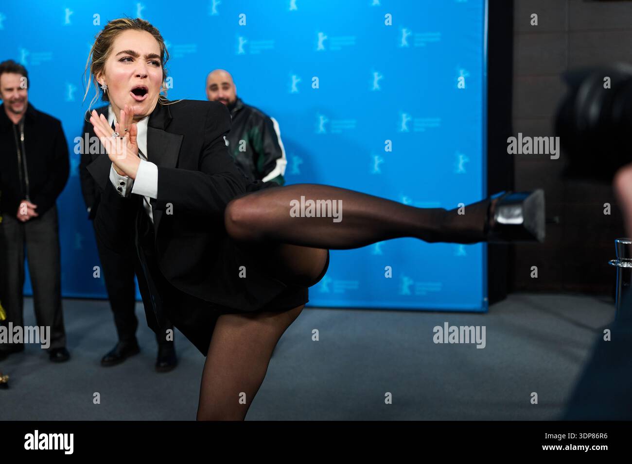 Haley Lu Richardson poses for photographers at the photo call for the ...