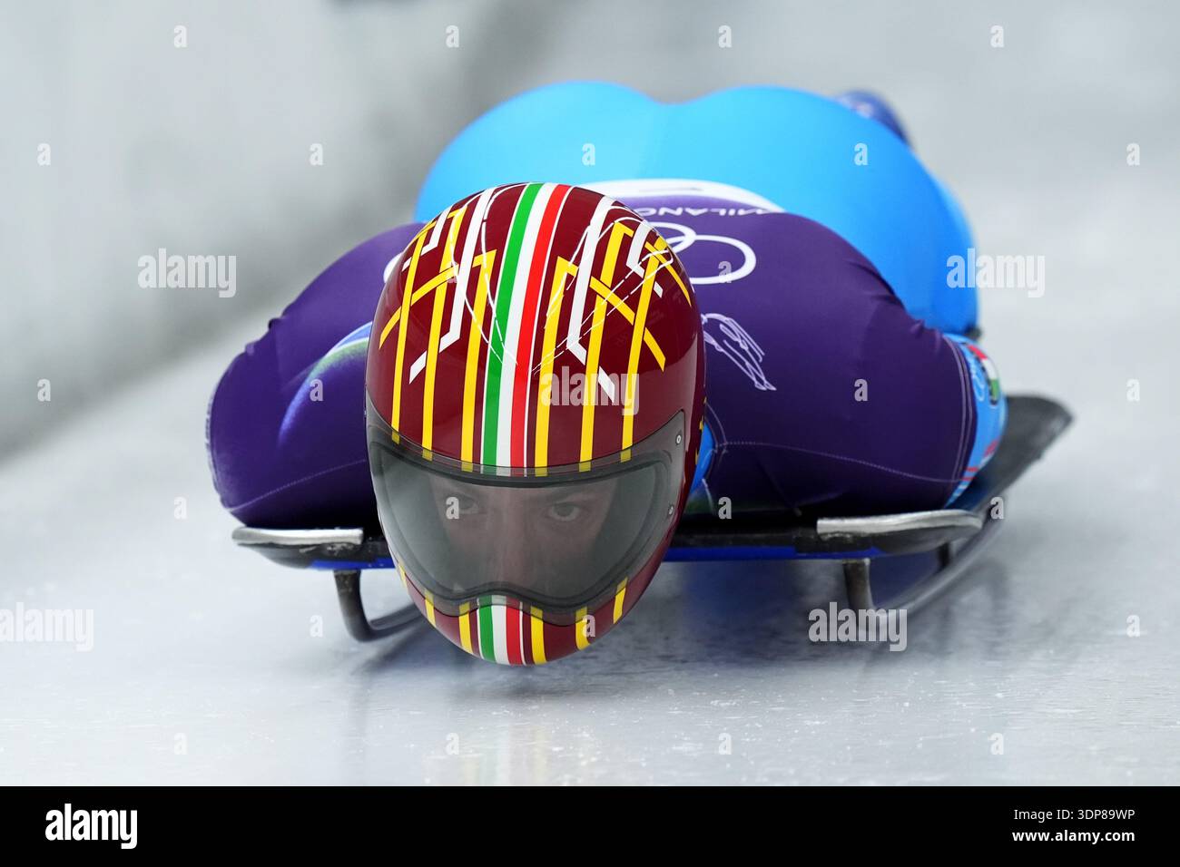 Italy ’s GASPARI Mattia during Skeleton Men at the Cortina Sliding ...