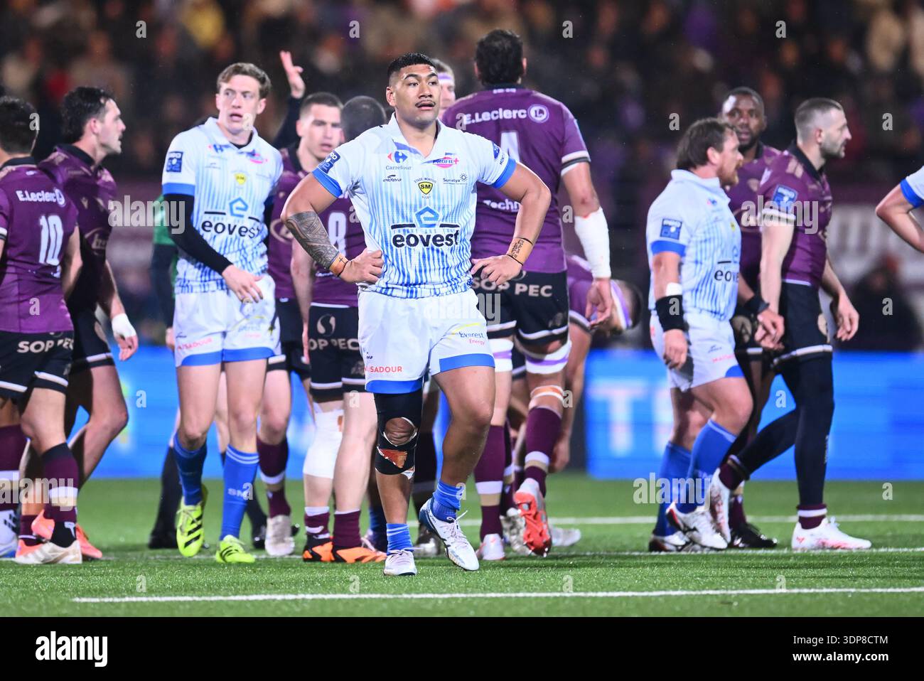 Samuel Tuifua of Stade Montois during the Pro D2 match between Soyaux ...