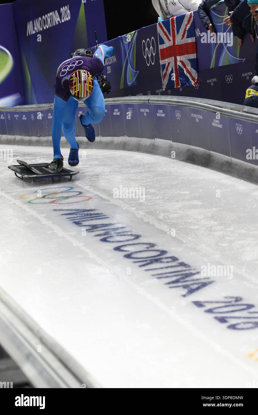 CORTINA, MICO OLYMPICS 2026, MEN'S SKELETON 3 ROUNDS, PHOTO: MATTIA ...