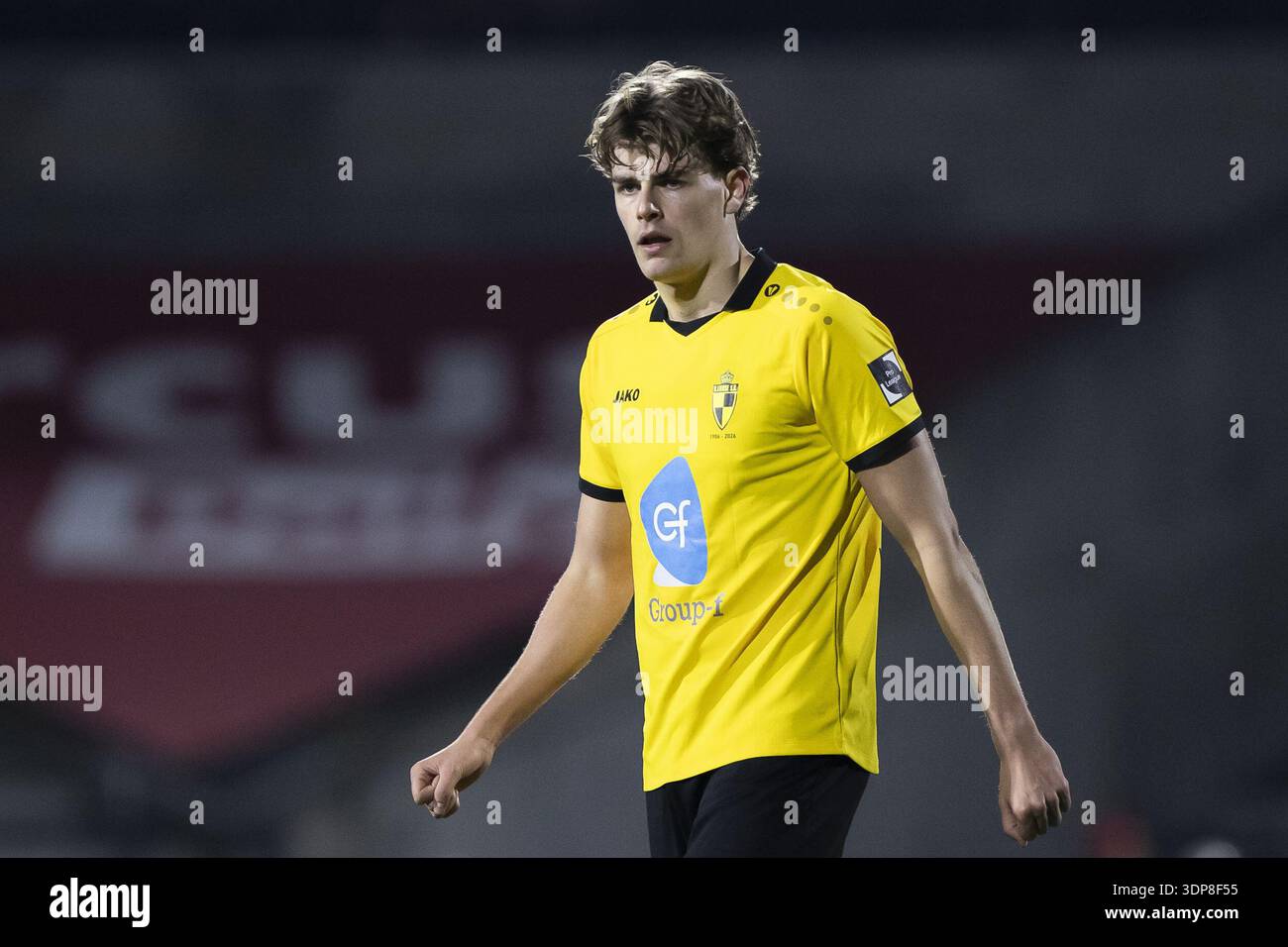 Lierse's Sam Vanderhallen pictured during a soccer game between Lierse ...
