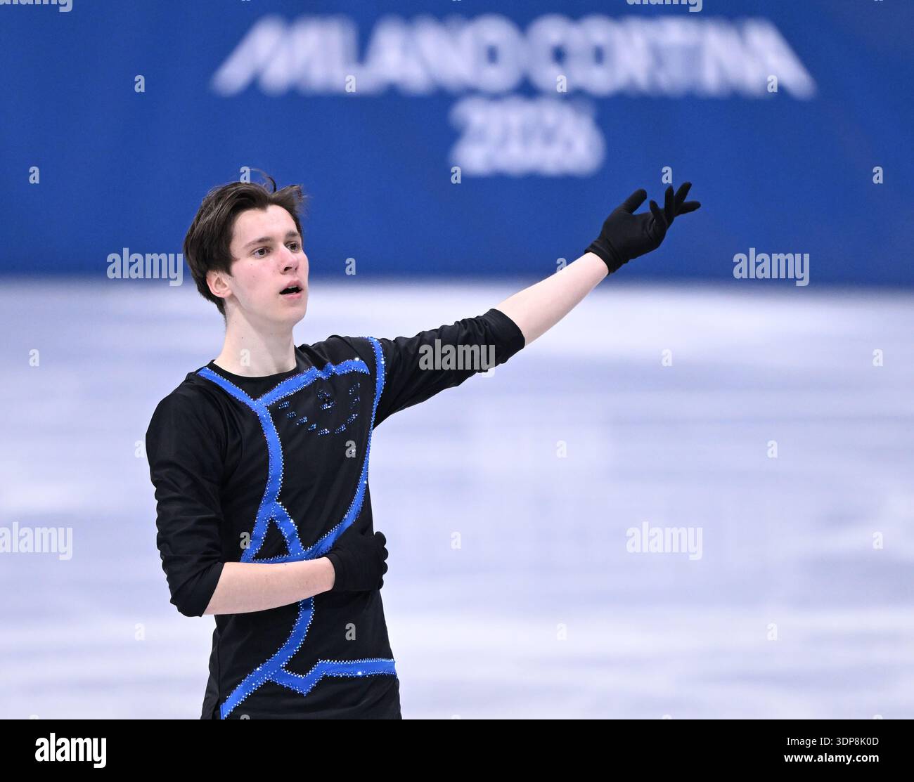 MARSAK Kyrylo of Ukraine performs during the men's figure skating free ...