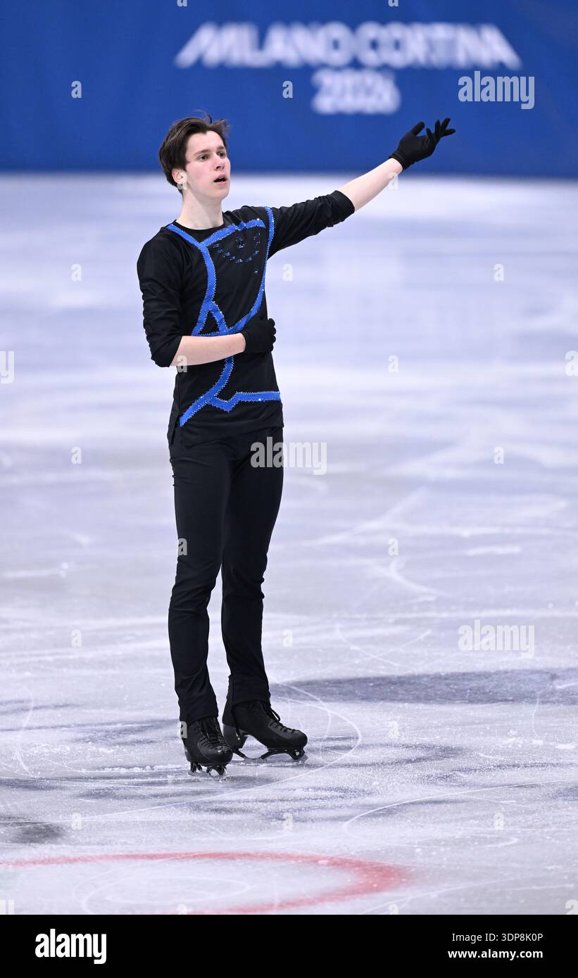 MARSAK Kyrylo of Ukraine performs during the men's figure skating free ...