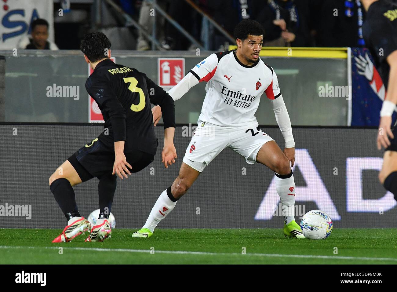 Zachary Christopher Athekame (Milan) Samuele Angori (Pisa) during Pisa ...