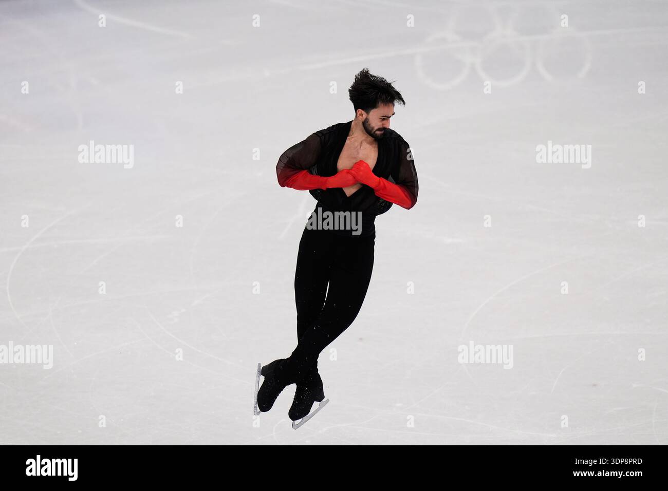Kevin Aymoz of France competes during the men's free skate program in ...