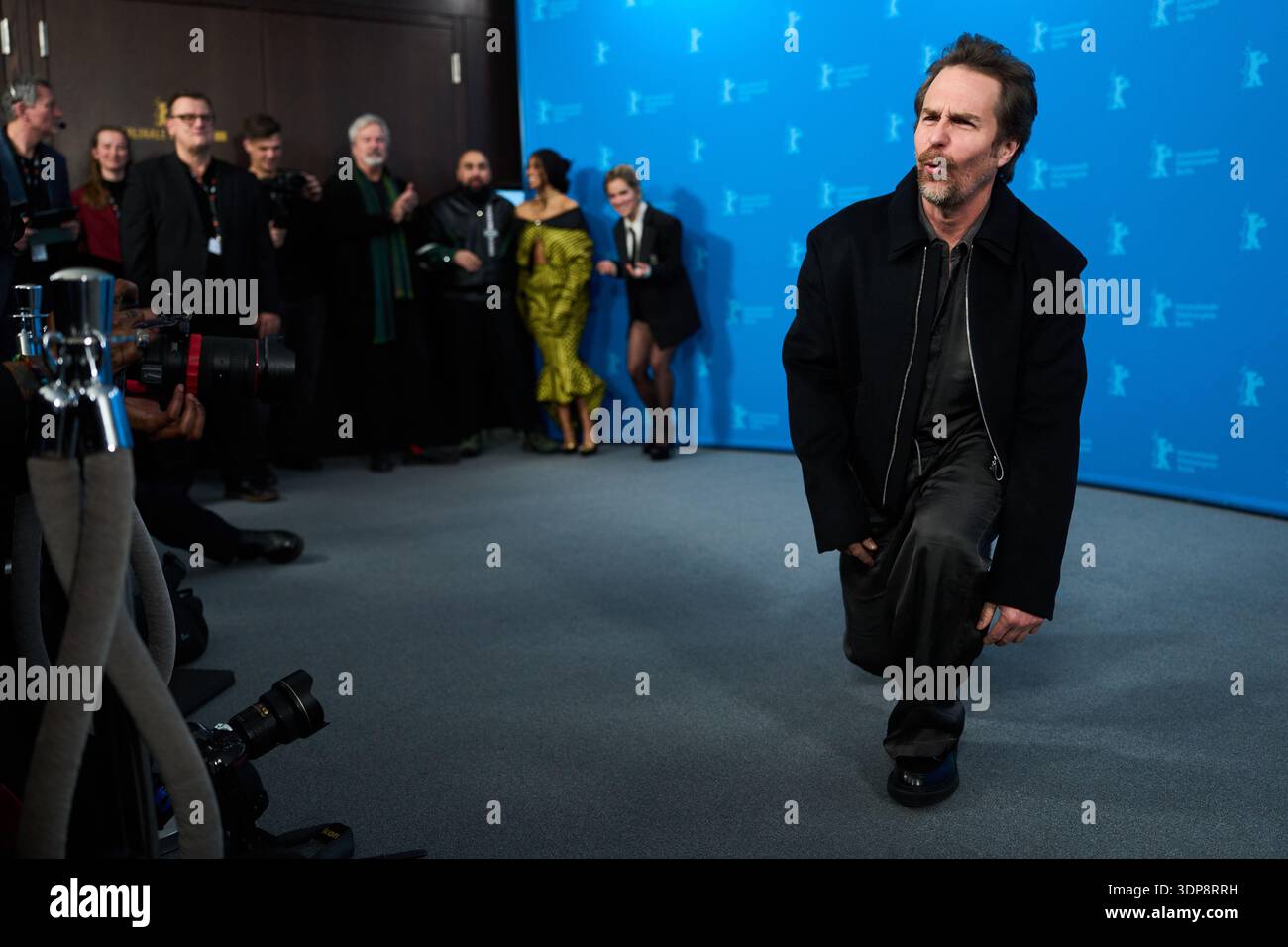 Sam Rockwell poses for photographs at the photo call for the film 'Good ...