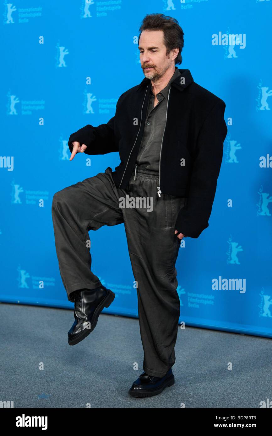 Sam Rockwell poses for photographs at the photo call for the film 'Good ...