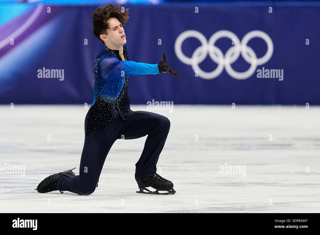 Mikhail Shaidorov of Kazakhstan competes during the men's free skate ...