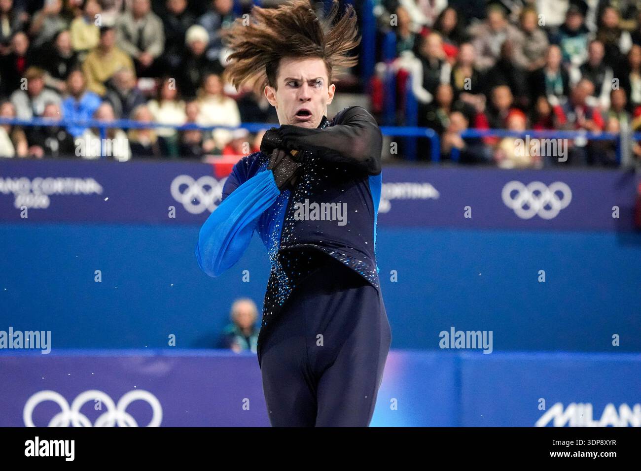 Mikhail Shaidorov of Kazakhstan performs his routine during the Men's ...