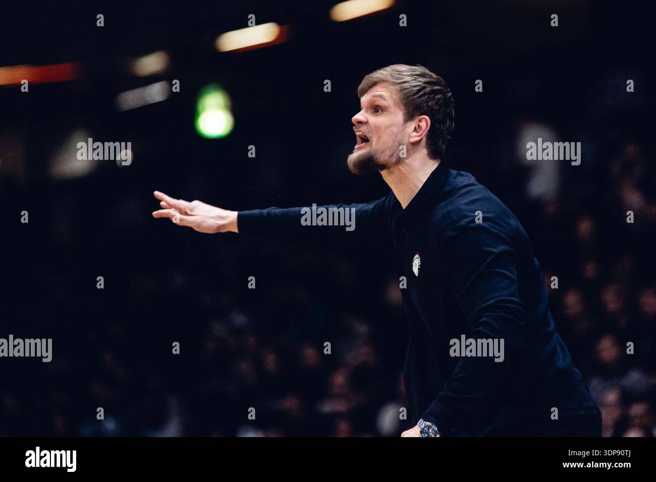 London, UK. 13 February, 2026 Lions' head coach Tautvydas Sabonis ...