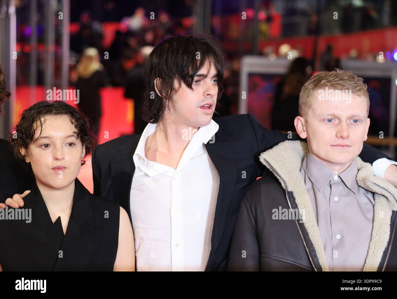 Berlin, Germany, 13th February 2026, Bella Ramsey, Earl Cave, George ...