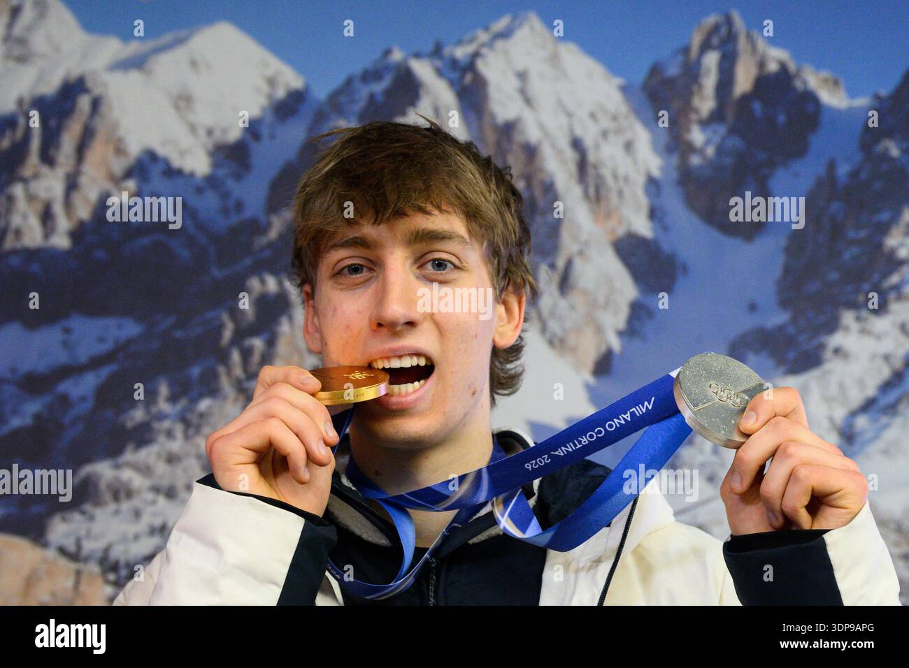 XXV Winter Olympic Games in Milan, Italy, on February 13, 2026. Speed ...