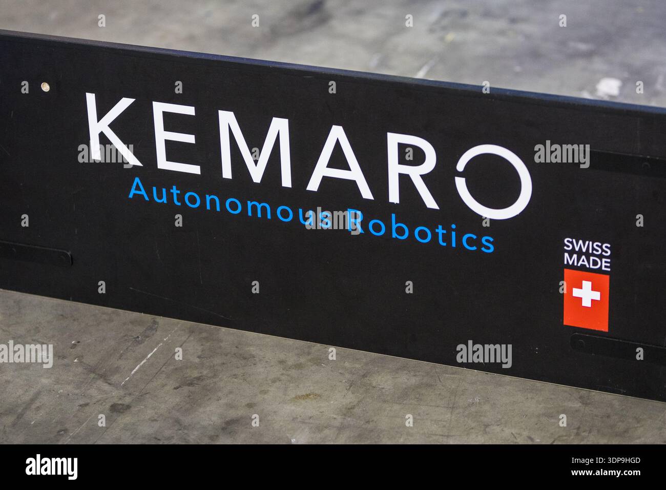 Turin, Italy. 13th February 2026. Kemaro autonomous robotics logo at ...