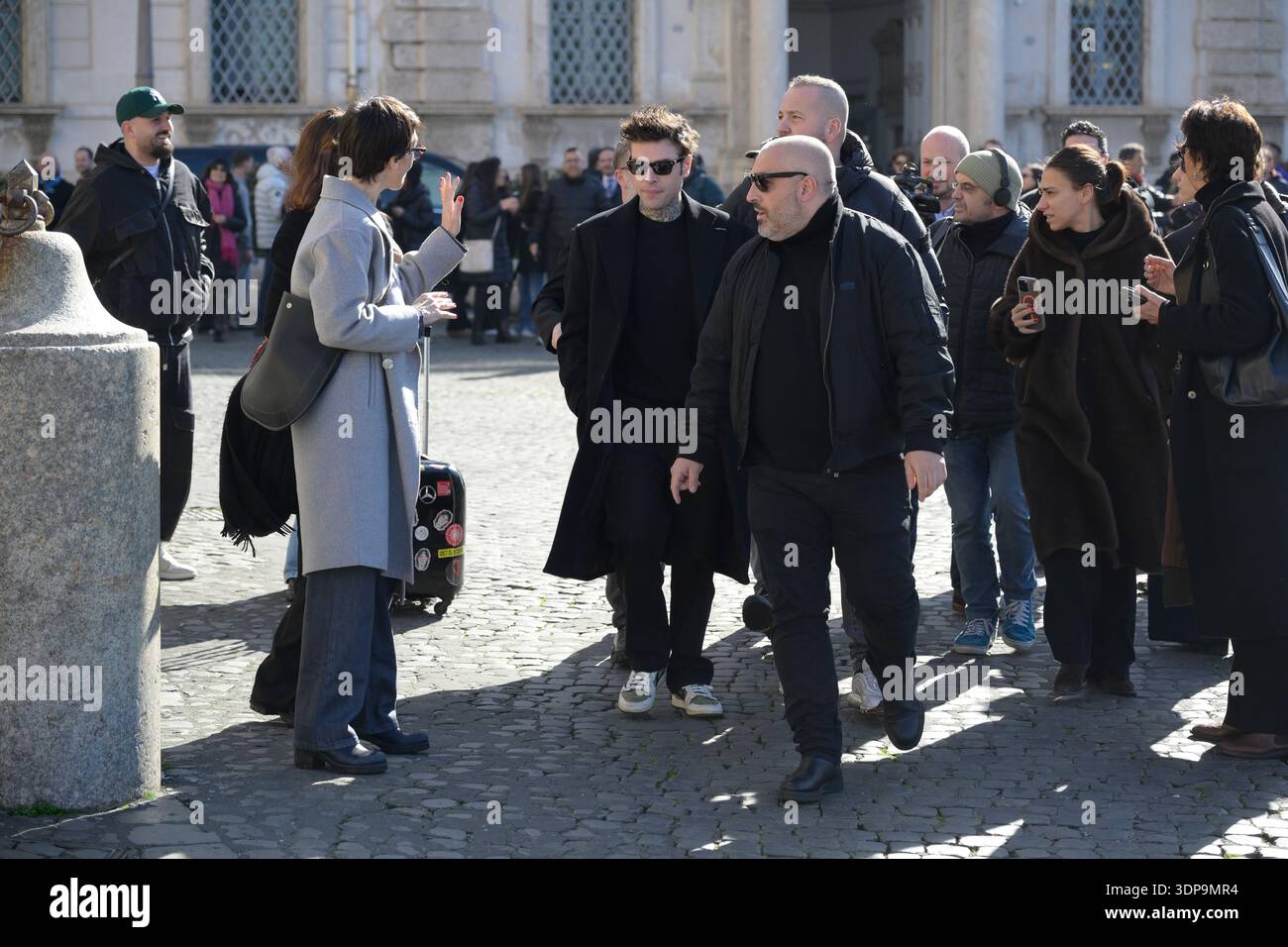 Fedez arrives at the Quirinale to be received by the President of the ...