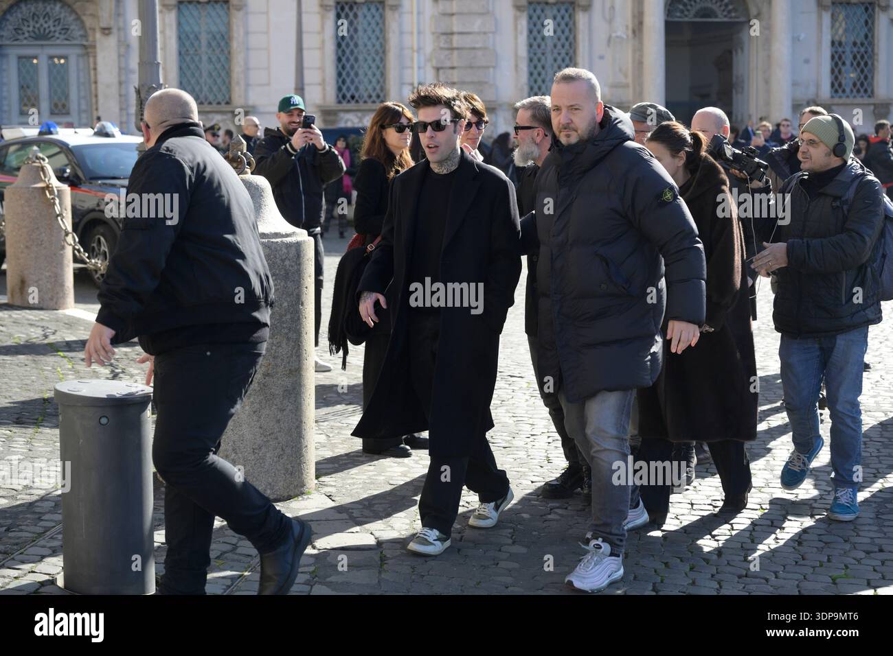 Fedez arrives at the Quirinale to be received by the President of the ...