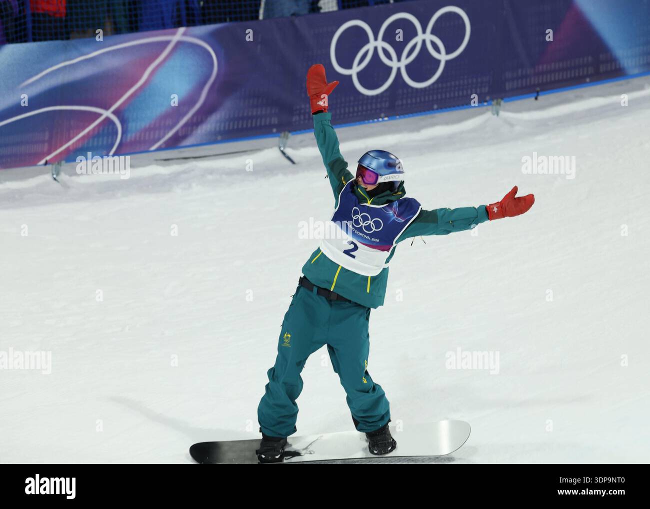 Scotty JAMES of Australia gestures after the men's snowboard halfpipe ...