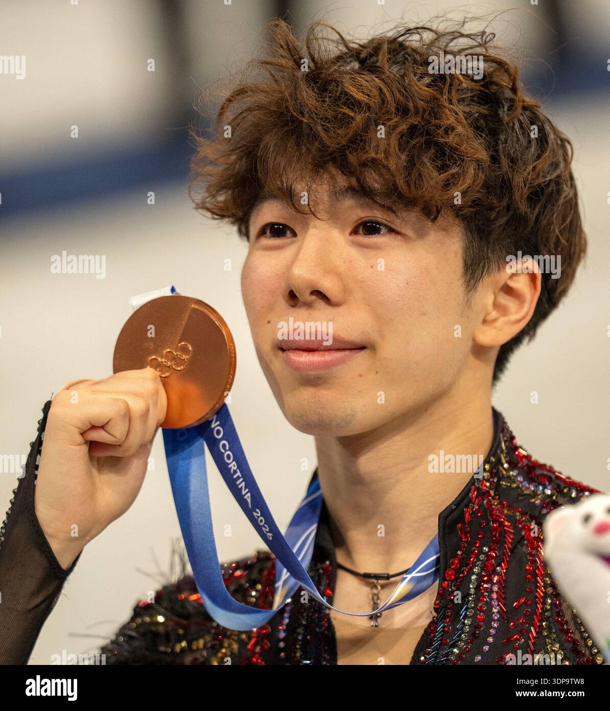 February 14, 2026, Milan, Lombardy, Italy: Japans SHUN SATO earned a ...