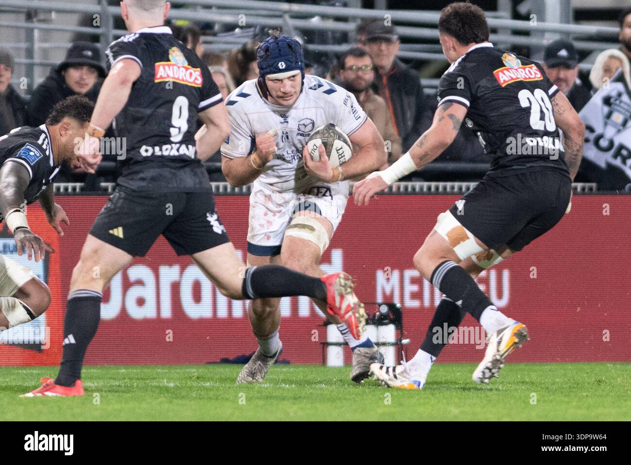 Valentin Gayraud of Agen during the Pro D2 match between Brive and Agen ...
