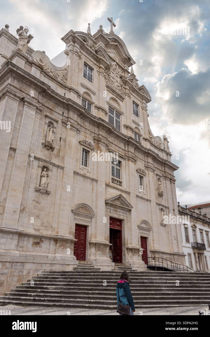 Portal of the New Cathedral of the Holy Name of Jesus in Coimbra ...