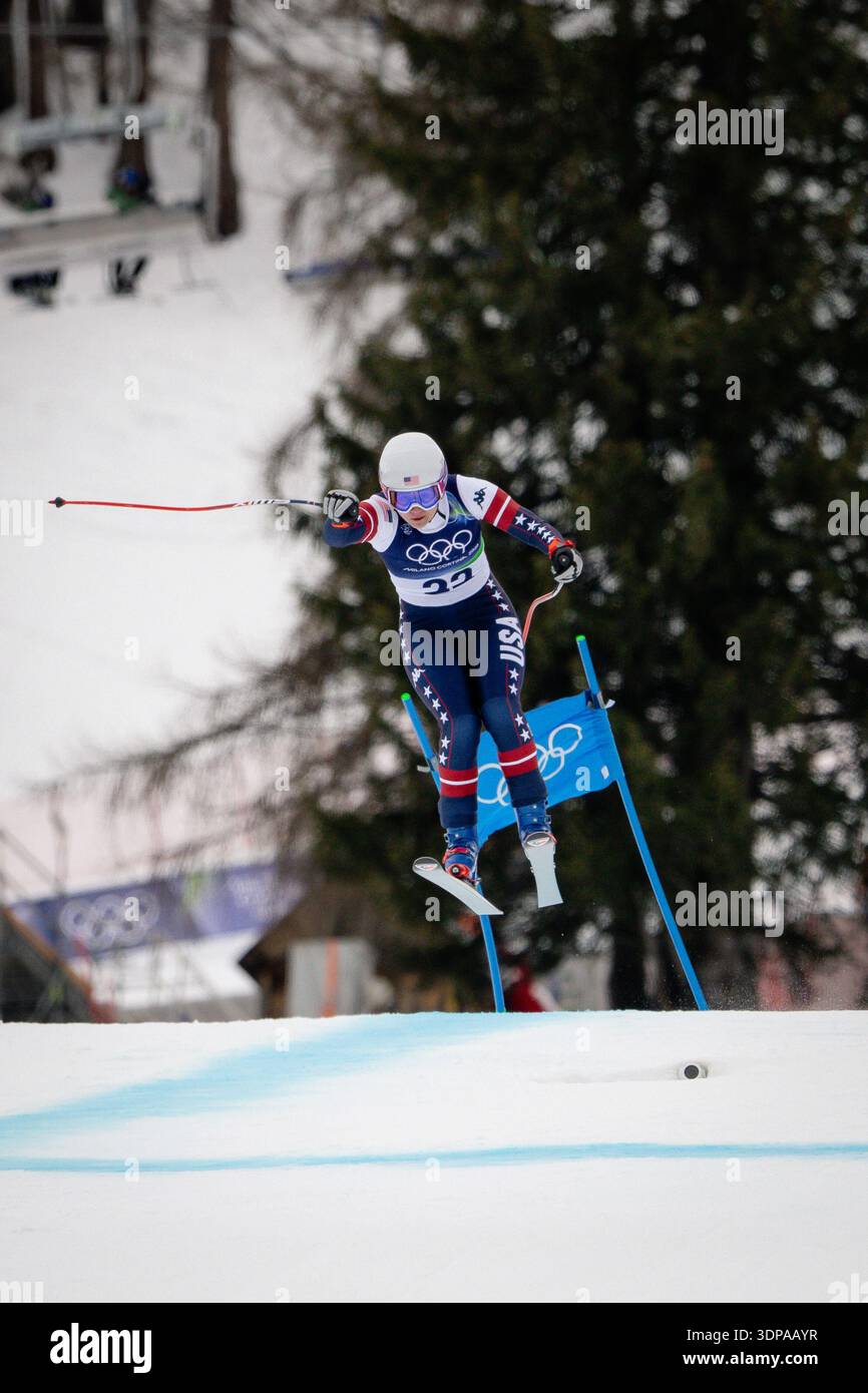 Jacqueline Wiles ( USA ), Alpine Skiing Women’s Super-G, Milano Cortina ...