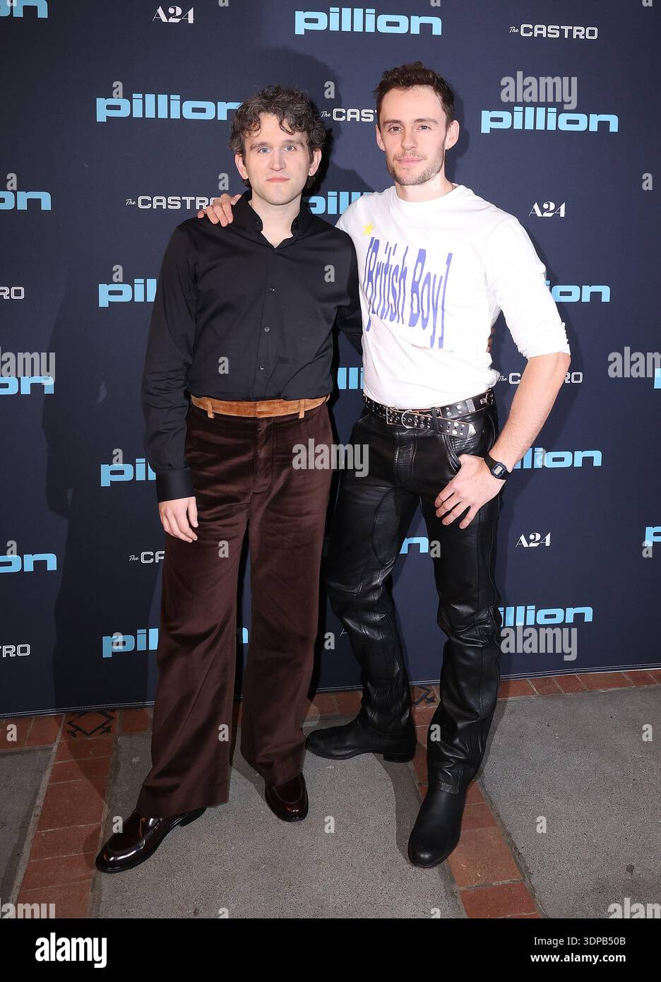 Harry Lighton and Harry Melling attend a24 Films screening of 'Pillion ...