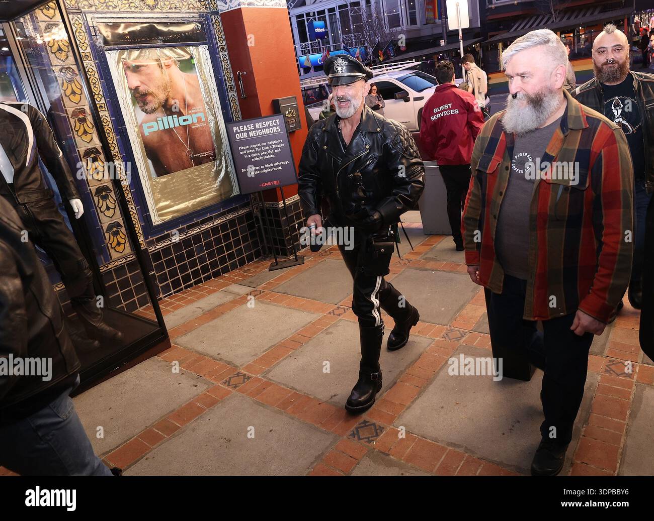 Atmosphere and crowds during a24 Films screening of 'Pillion' at The ...