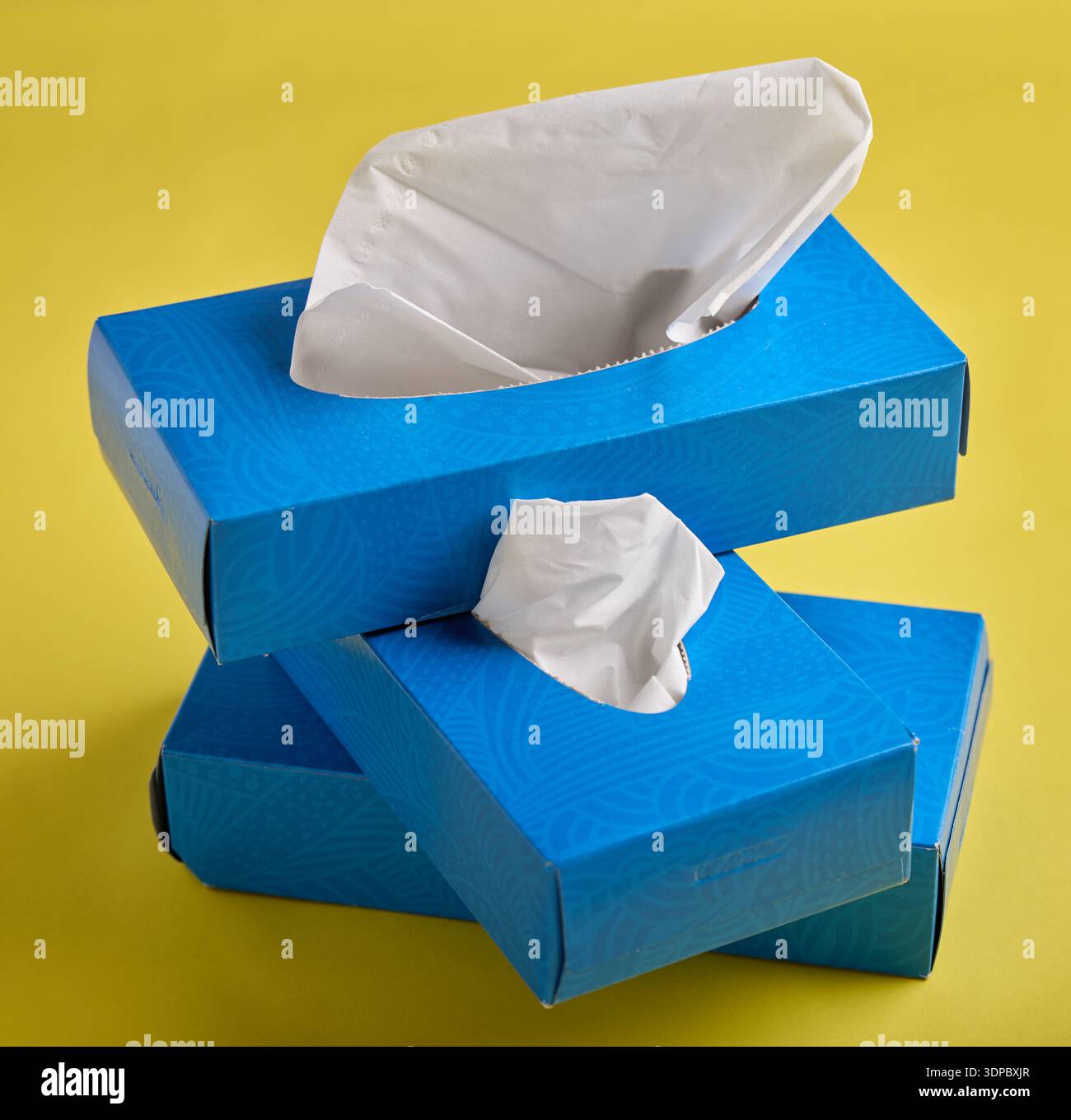 Pile of tissue boxes hi-res stock photography and images - Alamy