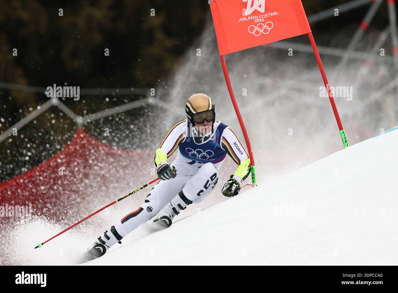 Germany's Anton Grammel speeds down the course, during an alpine ski ...