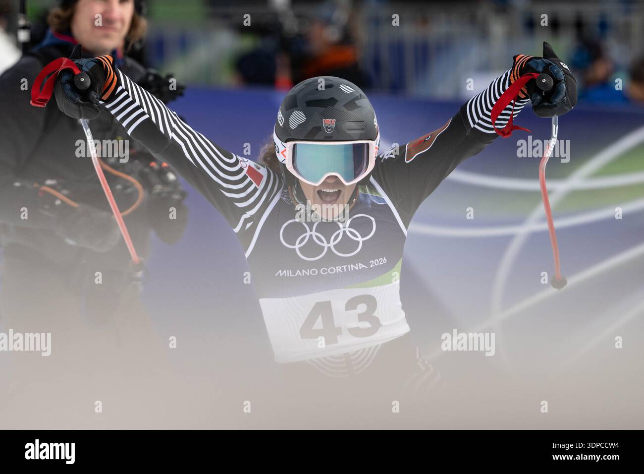 Cortina, Italy. 12th Feb, 2026. Sarah Schleper ( Mexiko ), Alpine ...